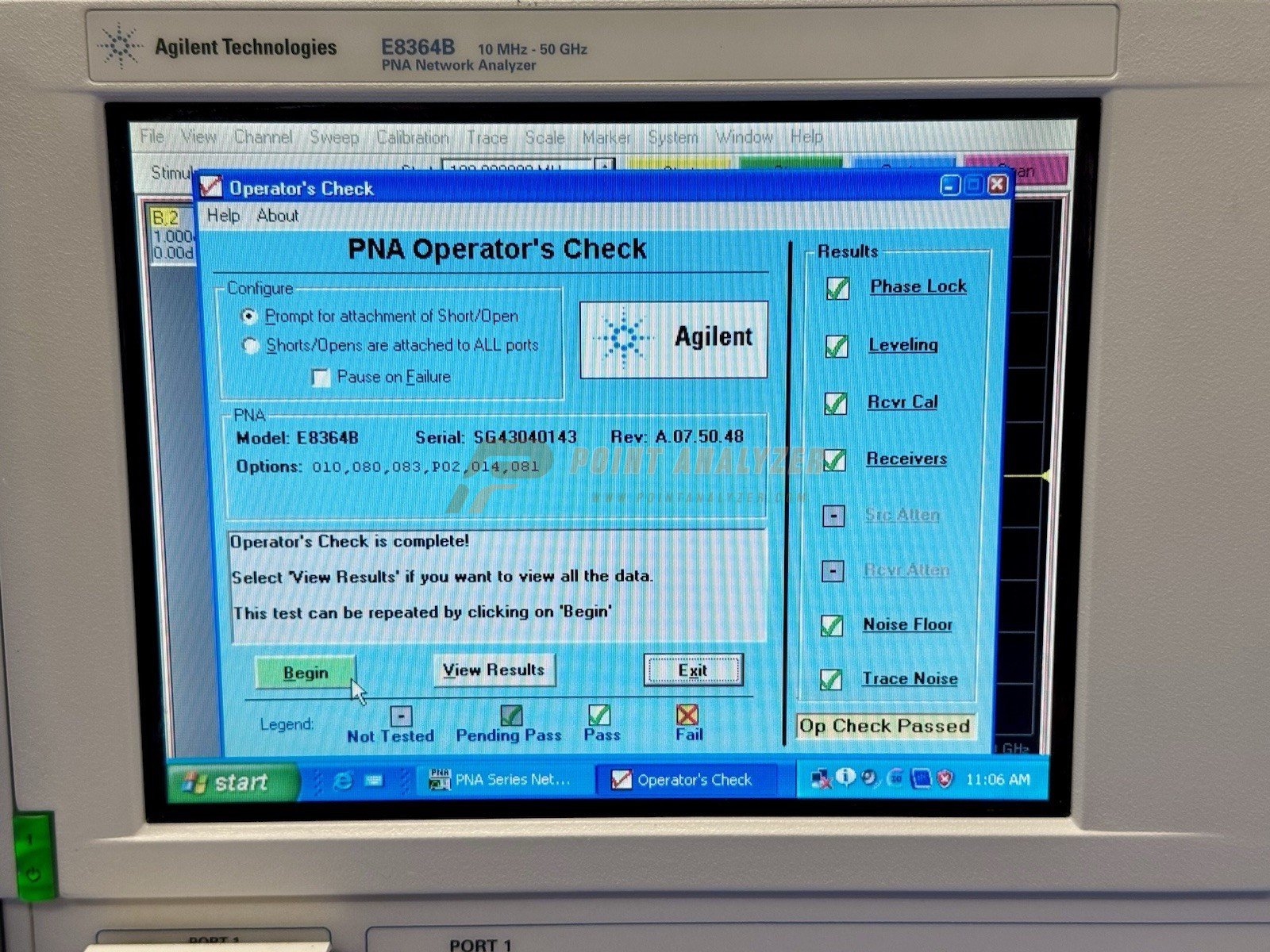 AgilentKeysight E8364B 10MHz-50GHz PNA Analyzer Sale - Point Analyzer