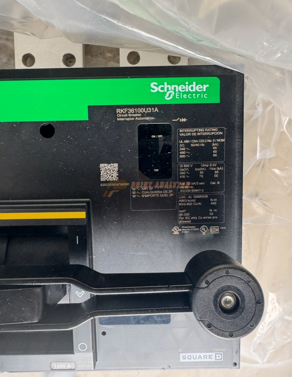 NEW SQUARE D R FRAME CIRCUIT BREAKERS 1000A 1200A - Point Analyzer