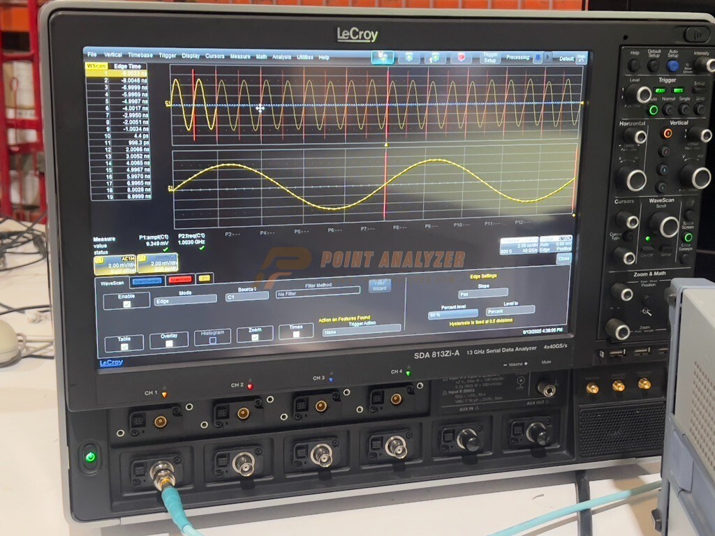 LeCroy SDA813Zi-A 13 GHz Analyzer with Adapters - Point Analyzer