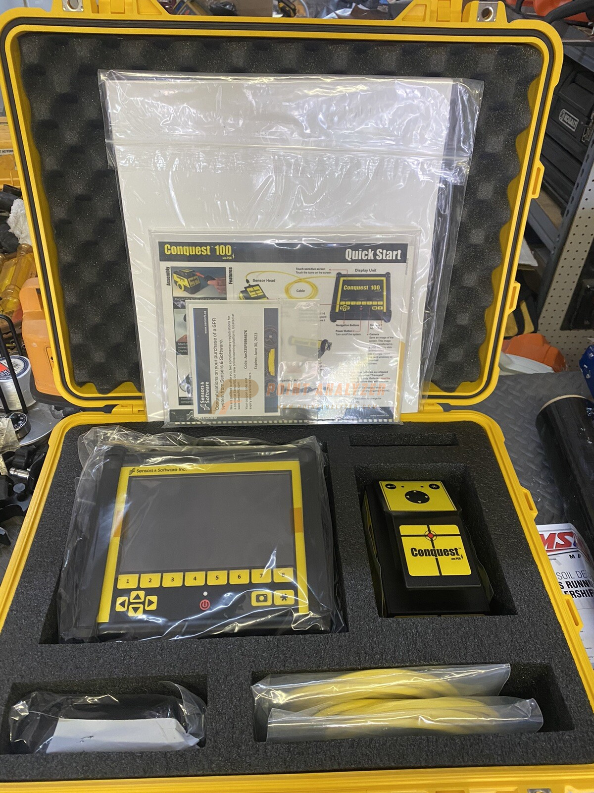 Sensors & Software Conquest 100 Concrete Scanner (Enhanced Version) GPR ...
